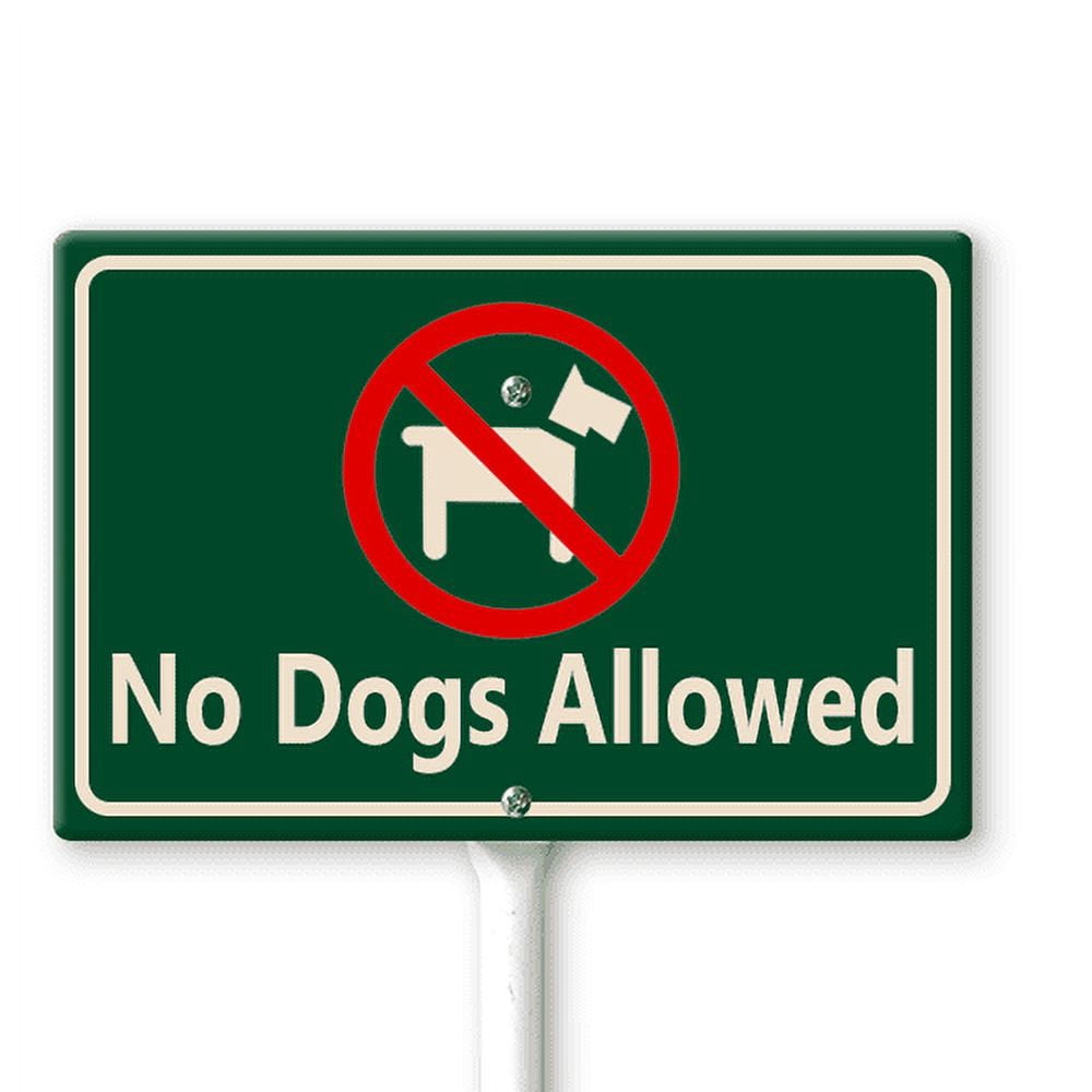Lucidhisun No Dogs Allowed Yard Sign with Stakes 12in×8in, Sturdy ...