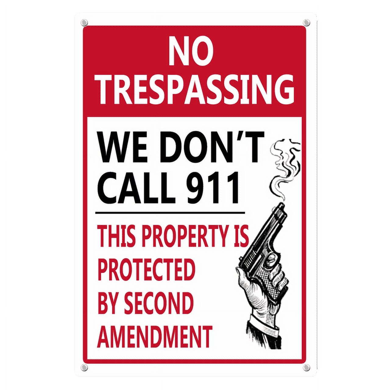 Lucidhisun Funny No Trespassing Signs Private Property Aluminium Signs ...