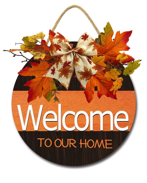 Lucidhisun Hello Fall Door Hanger Happy Fall Y'all Fall Door Hanger ...