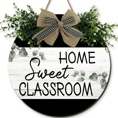 Lucidhisun Home Sweet Classroom Sign for Classroom Door Decorations ...