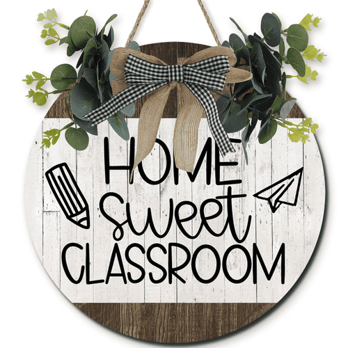 Lucidhisun Home Sweet Classroom Sign for Classroom Door Decorations ...