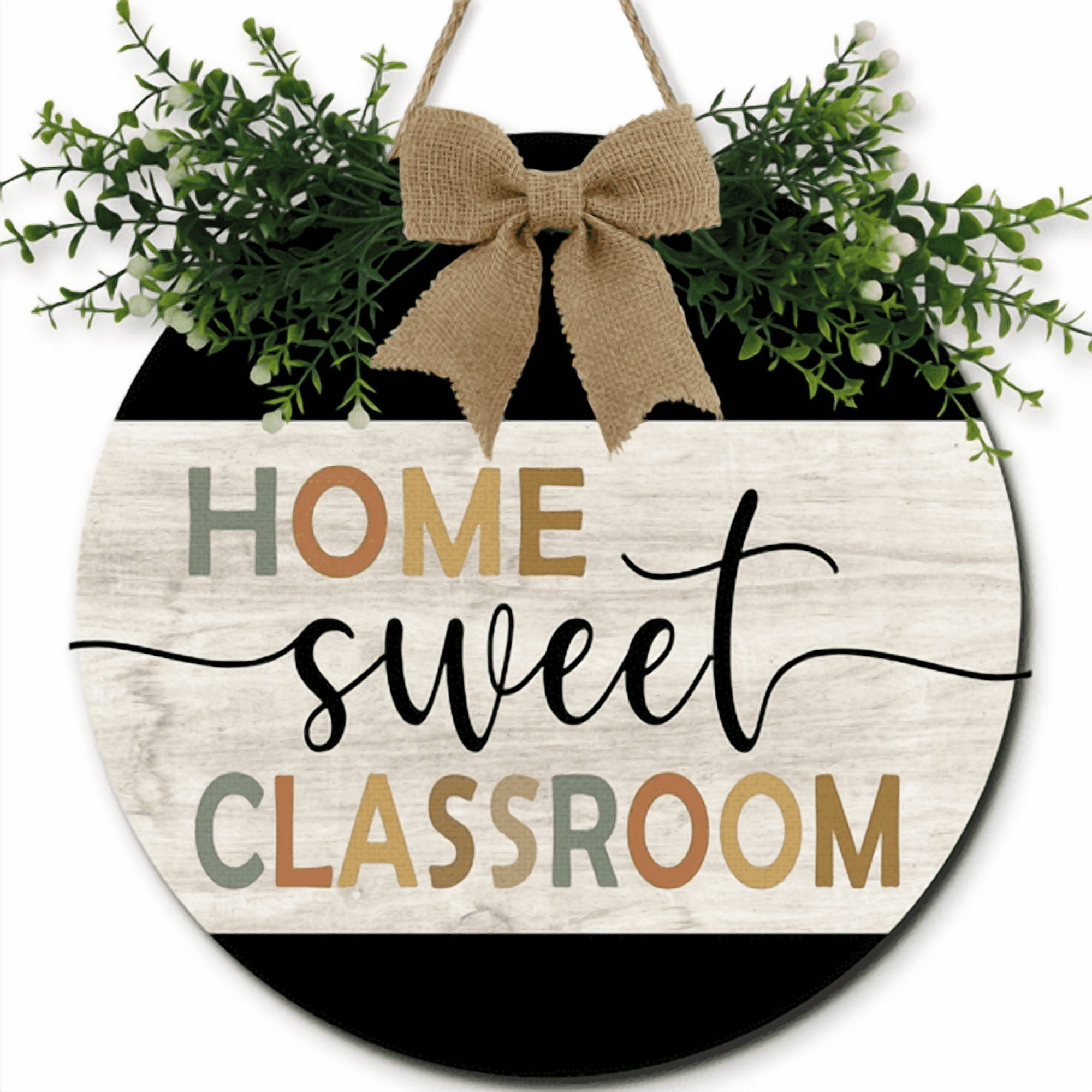 Lucidhisun Home Sweet Classroom Sign for Door Decorations Welcome Back ...