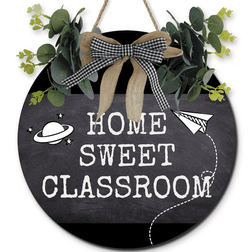 Lucidhisun Home Sweet Classroome Door Sign Decorations for Classroom ...