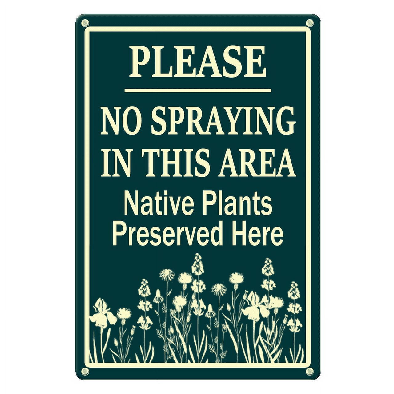 Lucidhisun No Spraying In This Area, Native Plants Preserved Here ...