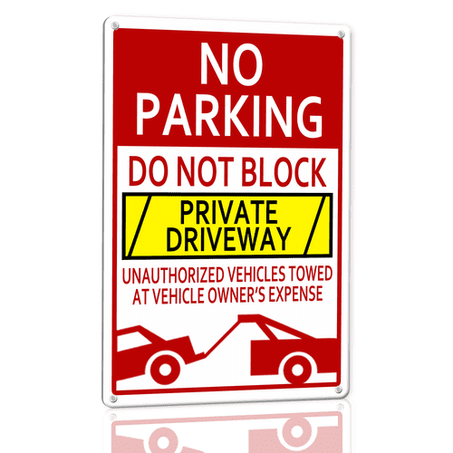 Lucidhisun No Parking Do not Block Private Driveway Unauthorized ...