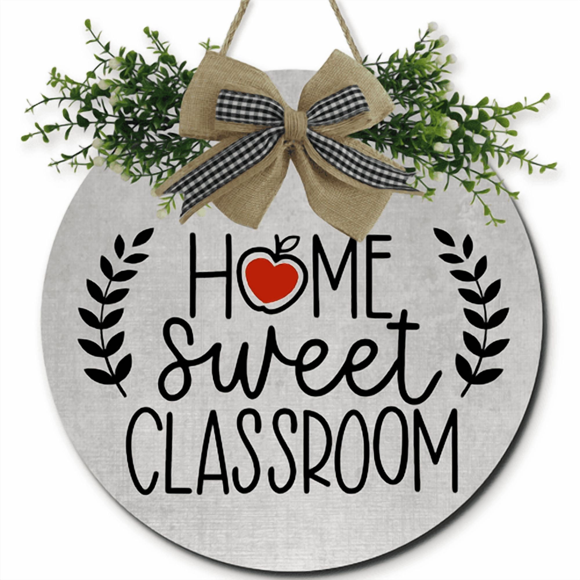 Lucidhisun Personalized Home Sweet Classroom Welcome Door Sign ...