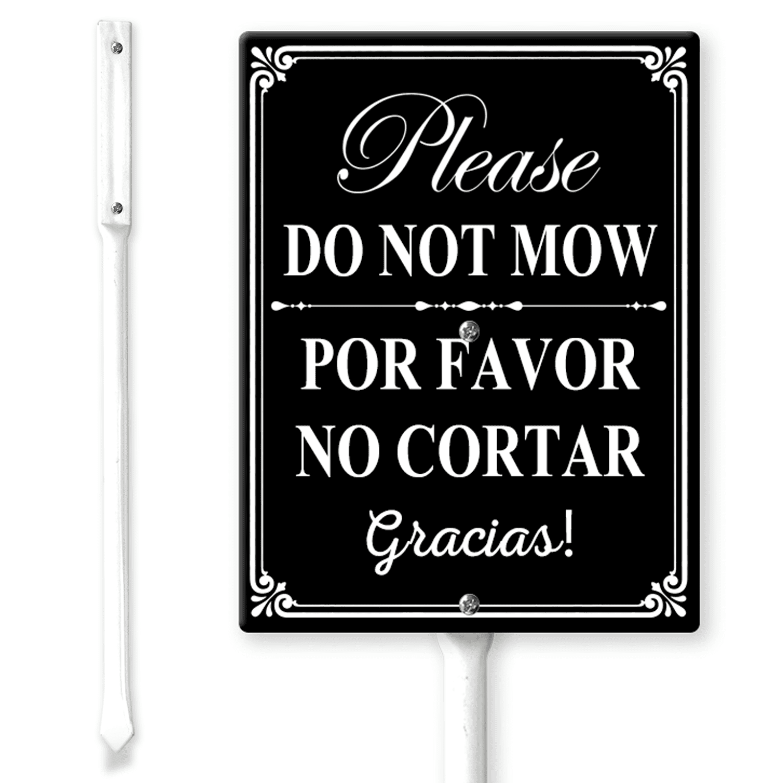 Lucidhisun Por Favor No Cortar (Please Do Not Mow) Yard Sign with ...