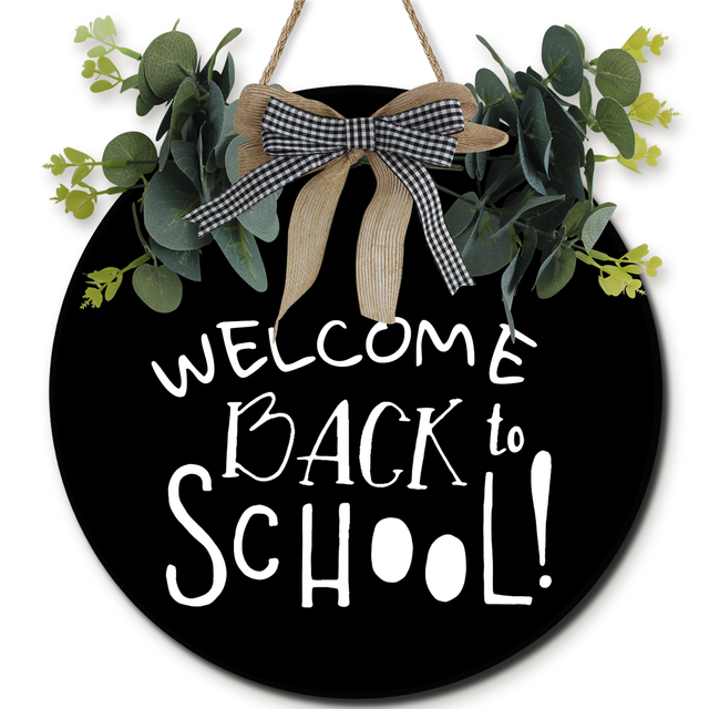 Lucidhisun Welcome Back to School Sign for Classroom Door Decorations ...