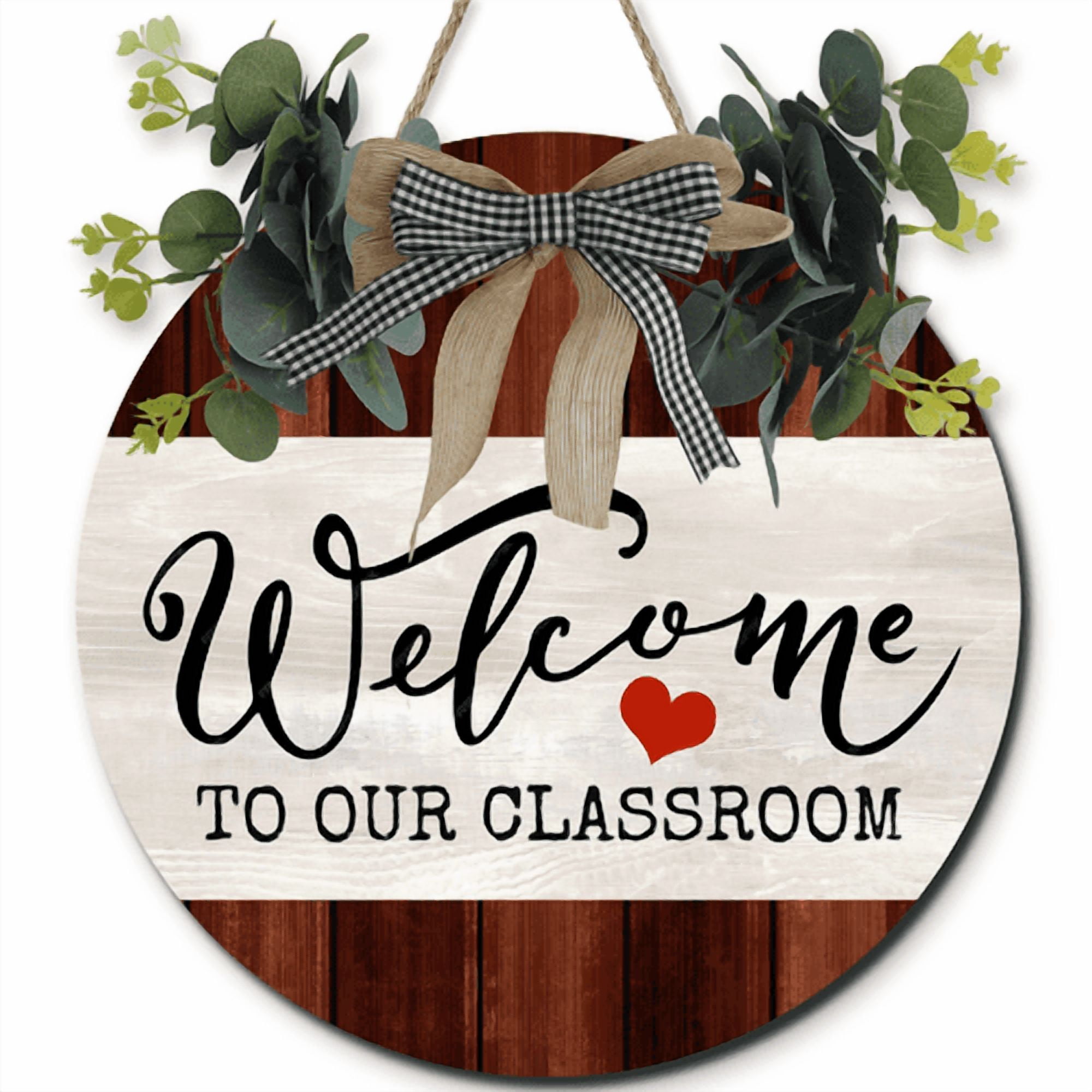 Lucidhisun Welcome To My Classroom Door Sign Classroom Door Hanger ...