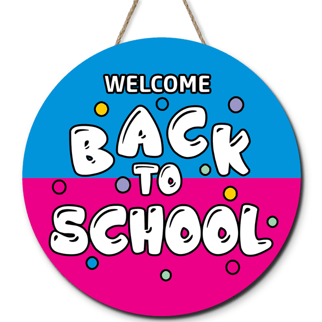 Lucidhisun Welcome Sign for Classroom Door Decorations, Welcome Back to ...