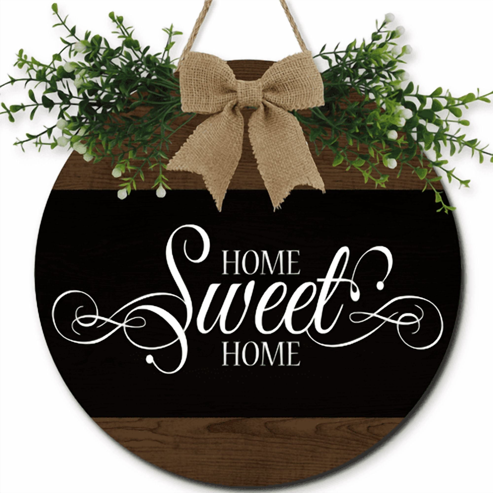 Lucidhisun Wood Home Sweet Home Decorations Sign 12in, Rustic Wooden ...