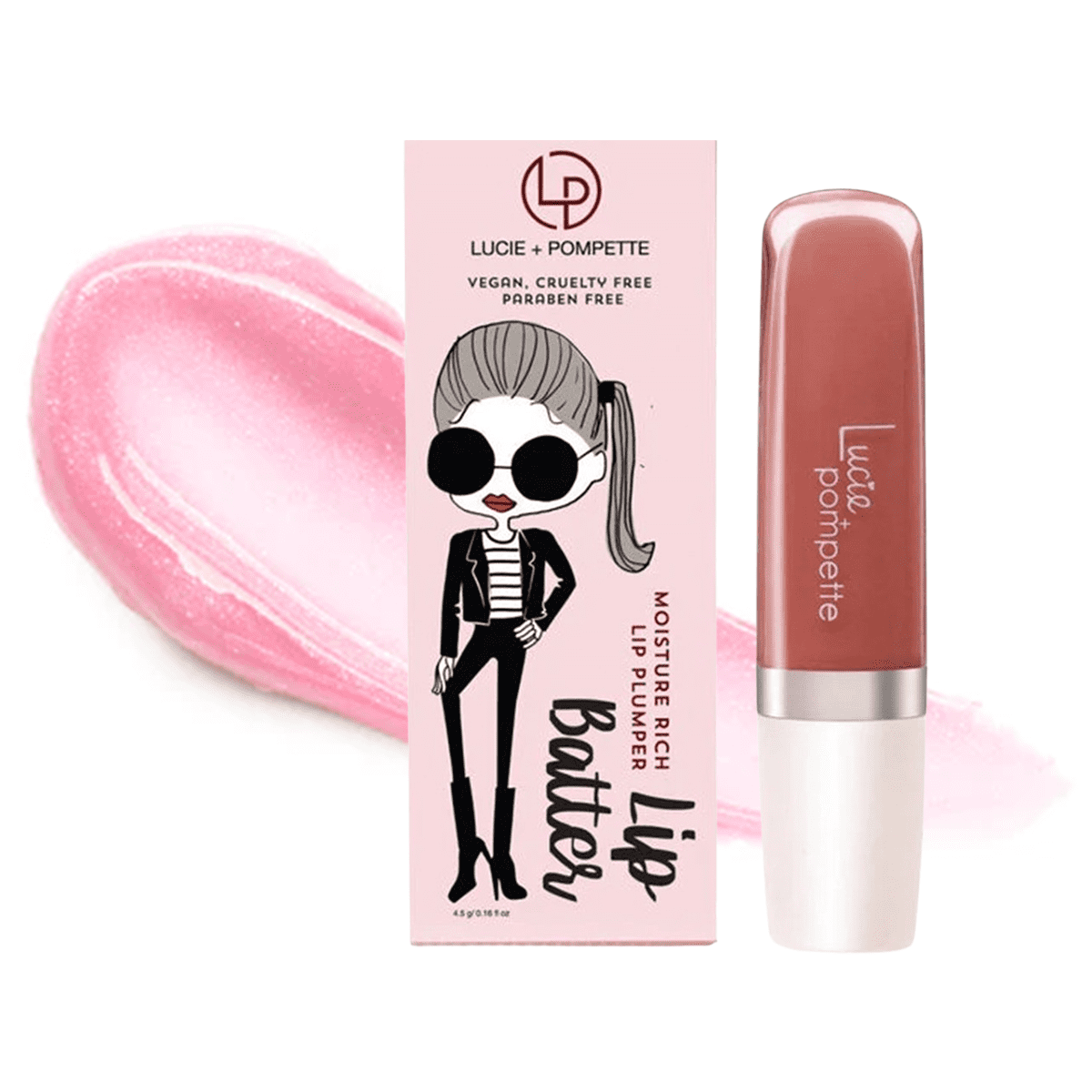 Lucie + Pompette Moisture Rich Lip Plumper Lip Batter - LA LA (Pink ...