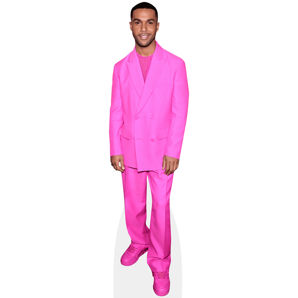 Lucien Laviscount (Pink Suit) Lifesize Cardboard Cutout Standee ...