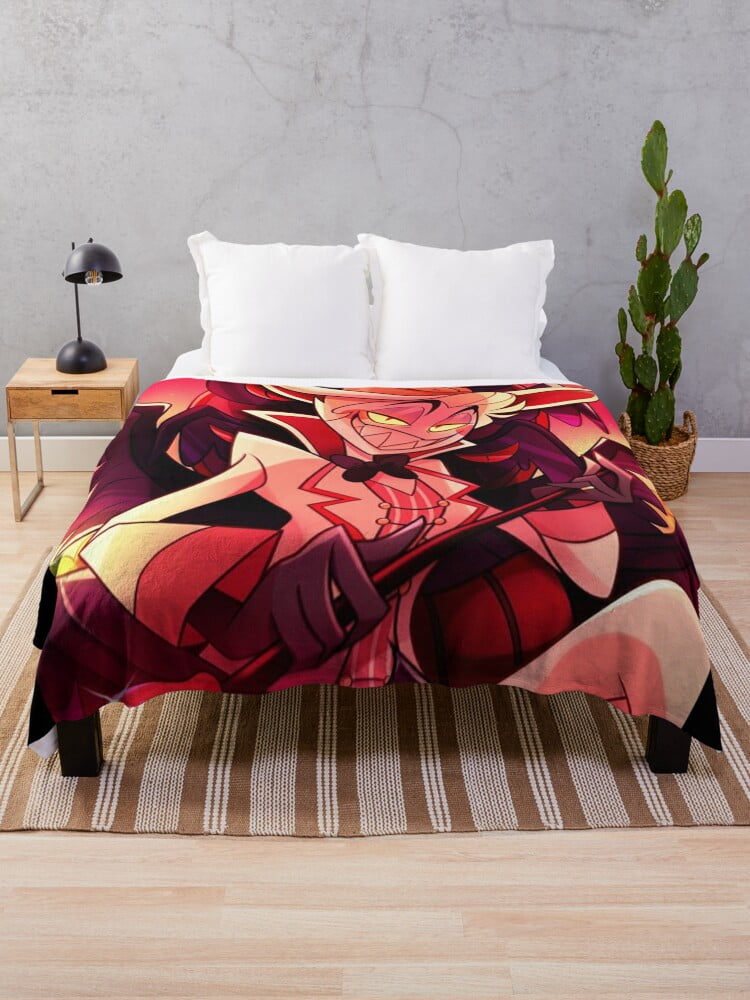 Lucifer Hazbin Hotel Throw Blanket Sofa Blanket for Couch Sofa Bed ...