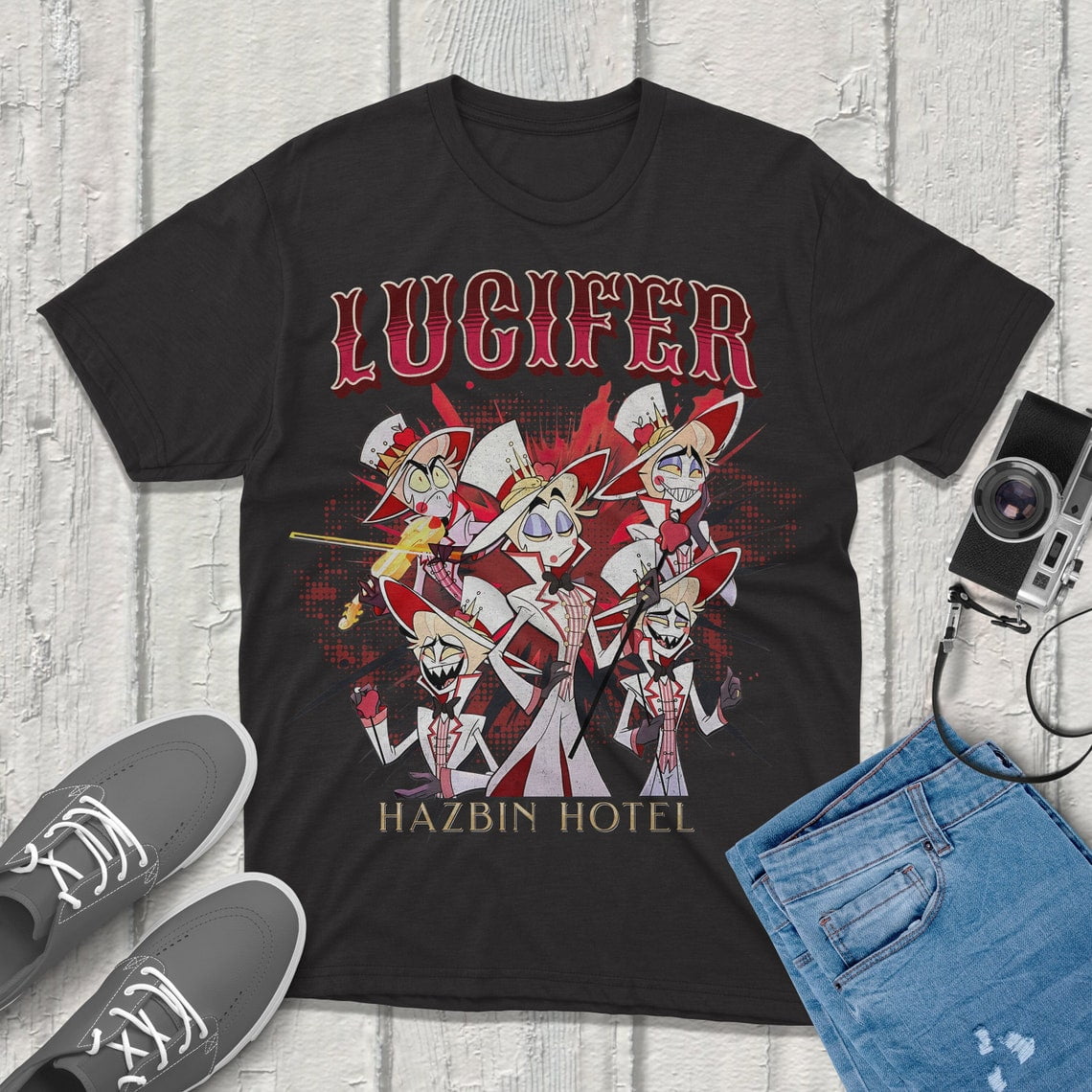 Lucifer Morningstar Hazbin Hotel Take That Depression T-shirt, Lucifer ...