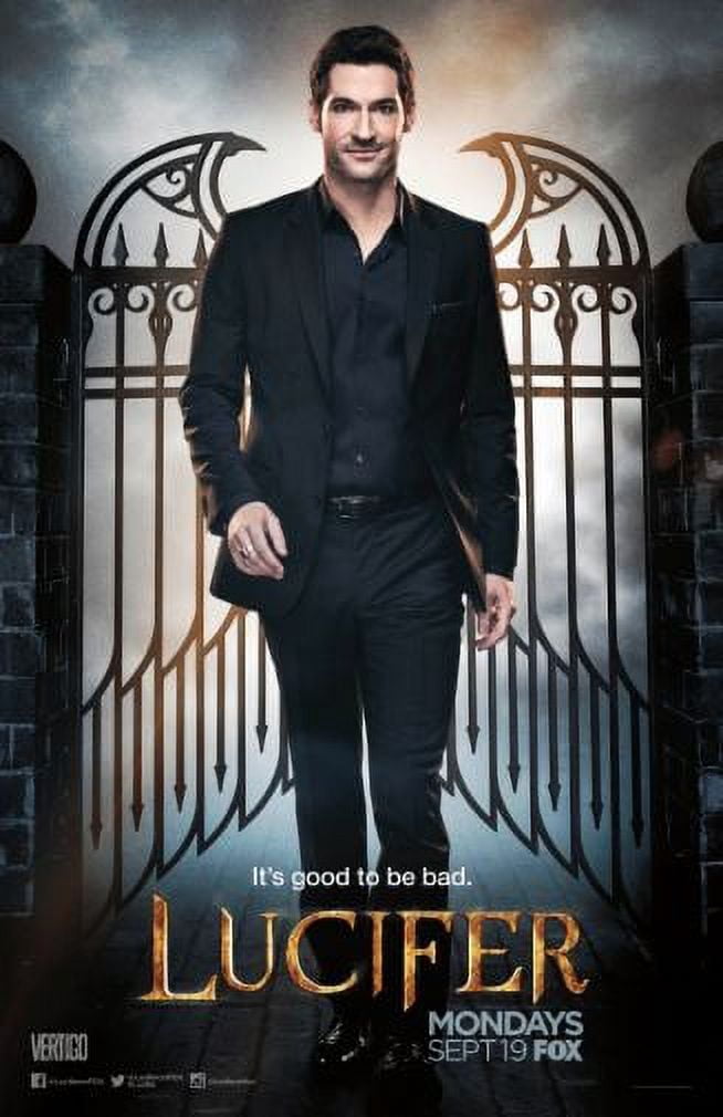 Lucifer Poster 27Inx40In Entertainment Theme Room Art Poster 27x40 ...