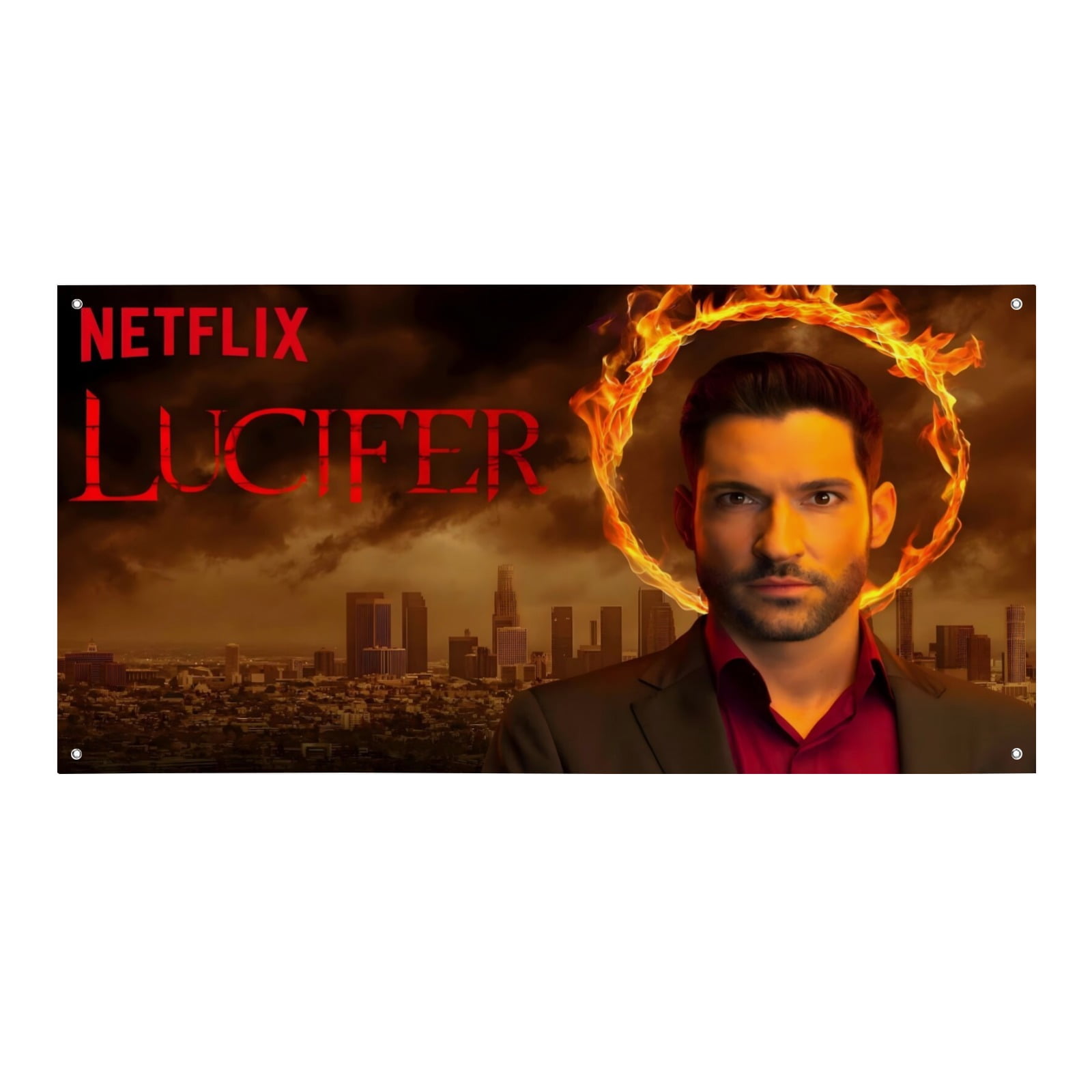 Lucifer-Theme Backdrops Banner Birthday Party Decor Supplies ...