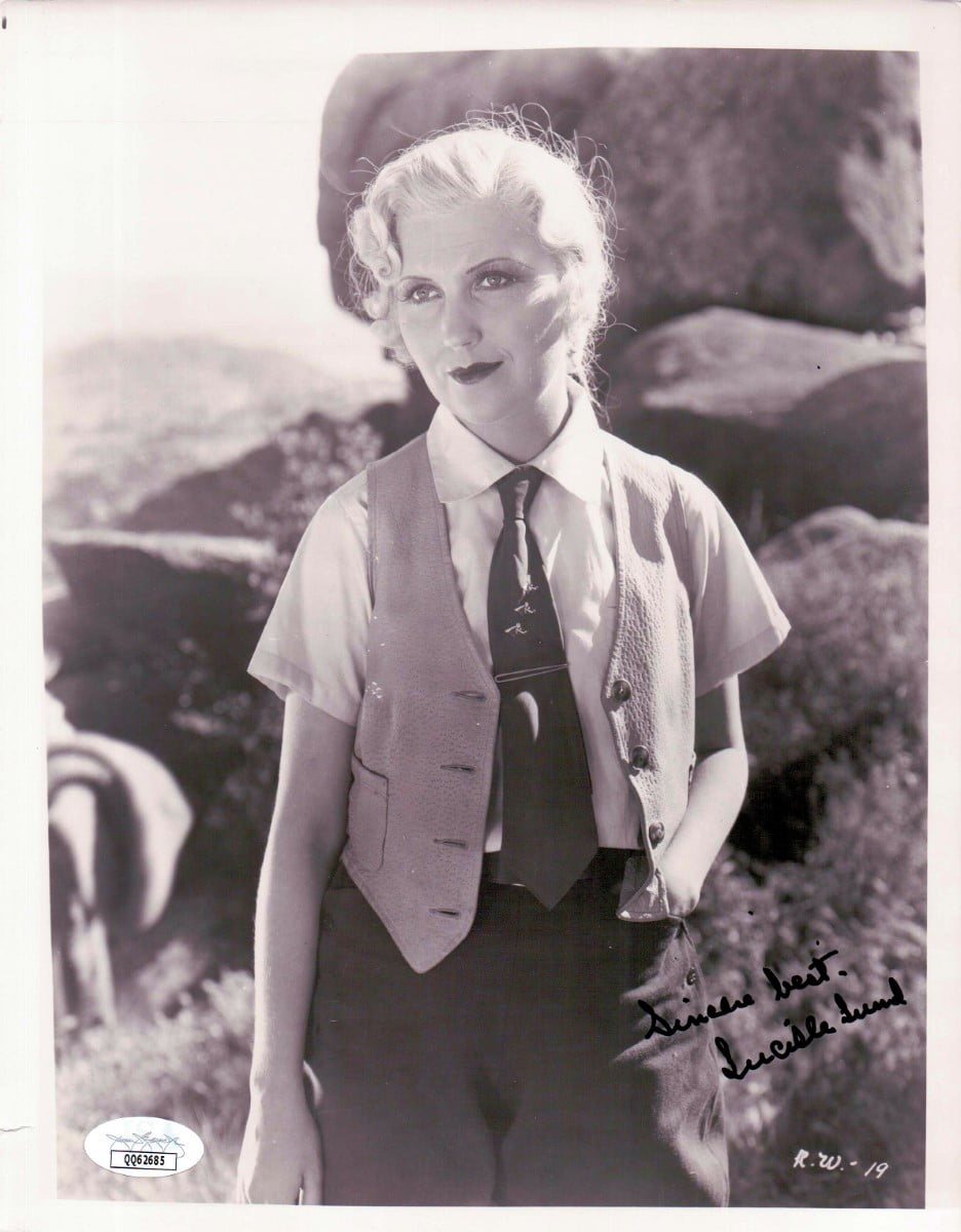 Lucille Lund Signed Autographed 8X10 Photo The Black Cat Actress JSA ...