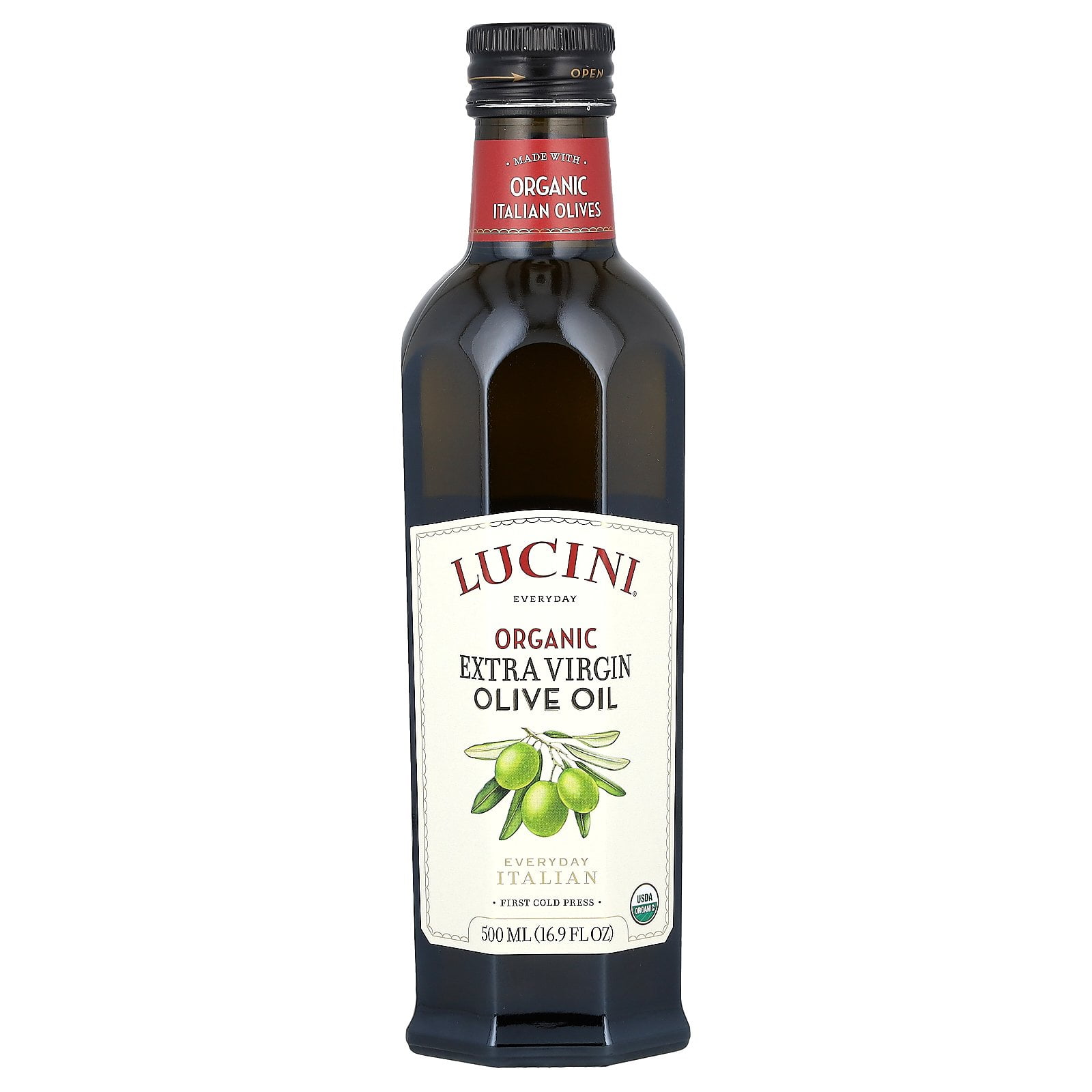 Lucini Italia Organic Extra Virgin Olive Oil, 100% Italian Olives ...