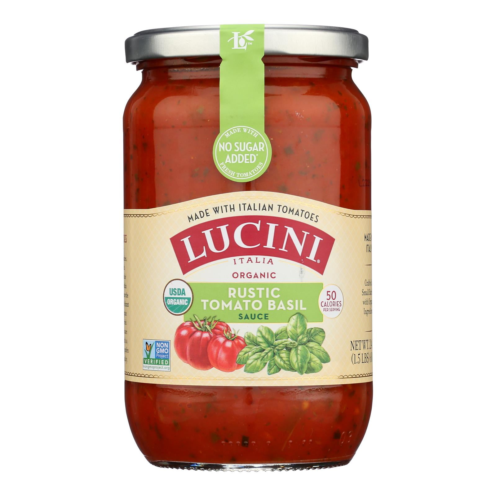 Lucini Italia - Pasta Sauce Organic Tomato Basil - Case of 6 - 24 ...