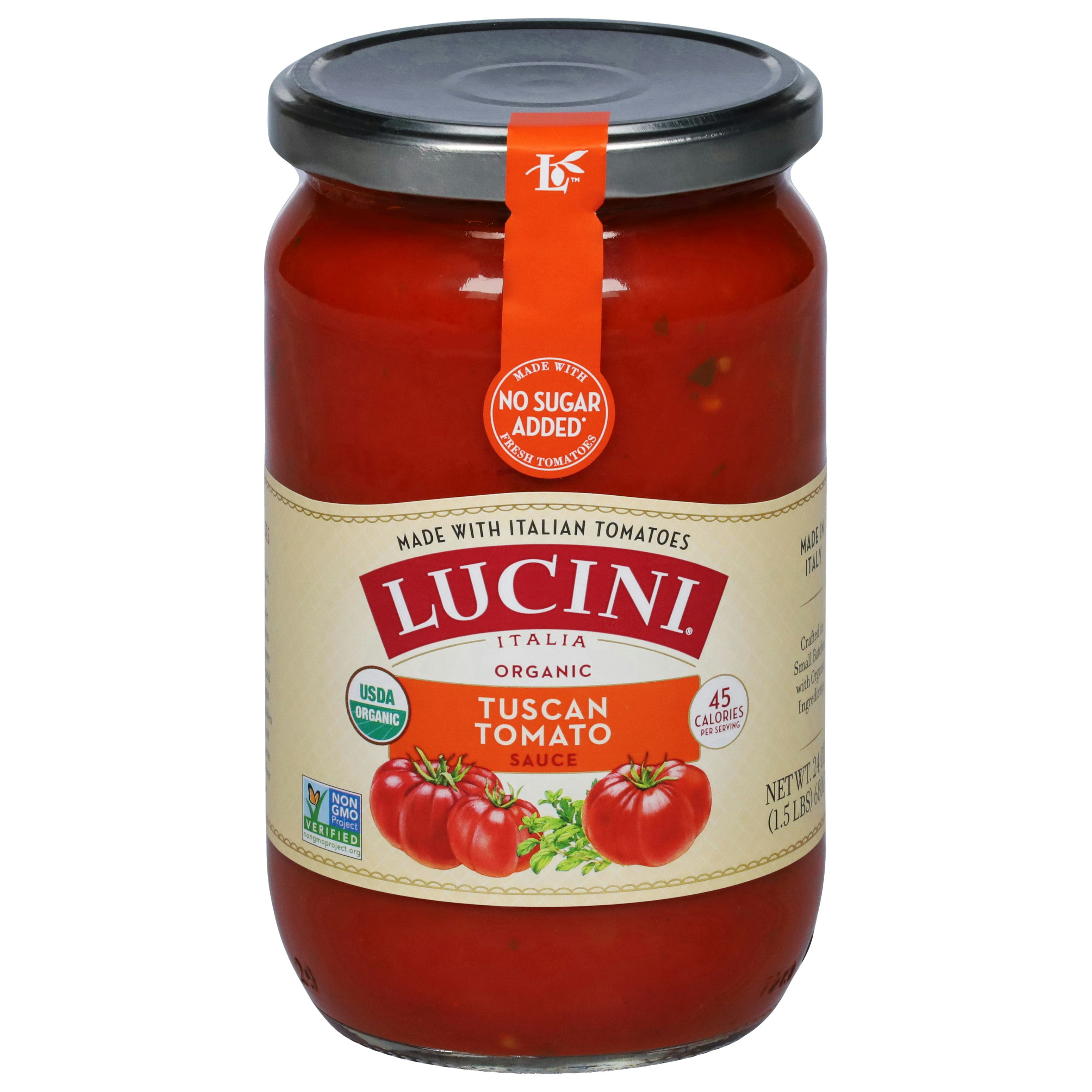 Lucini Marinara Pasta Sauce Organic 24 oz (Pack of 6) - Walmart.com