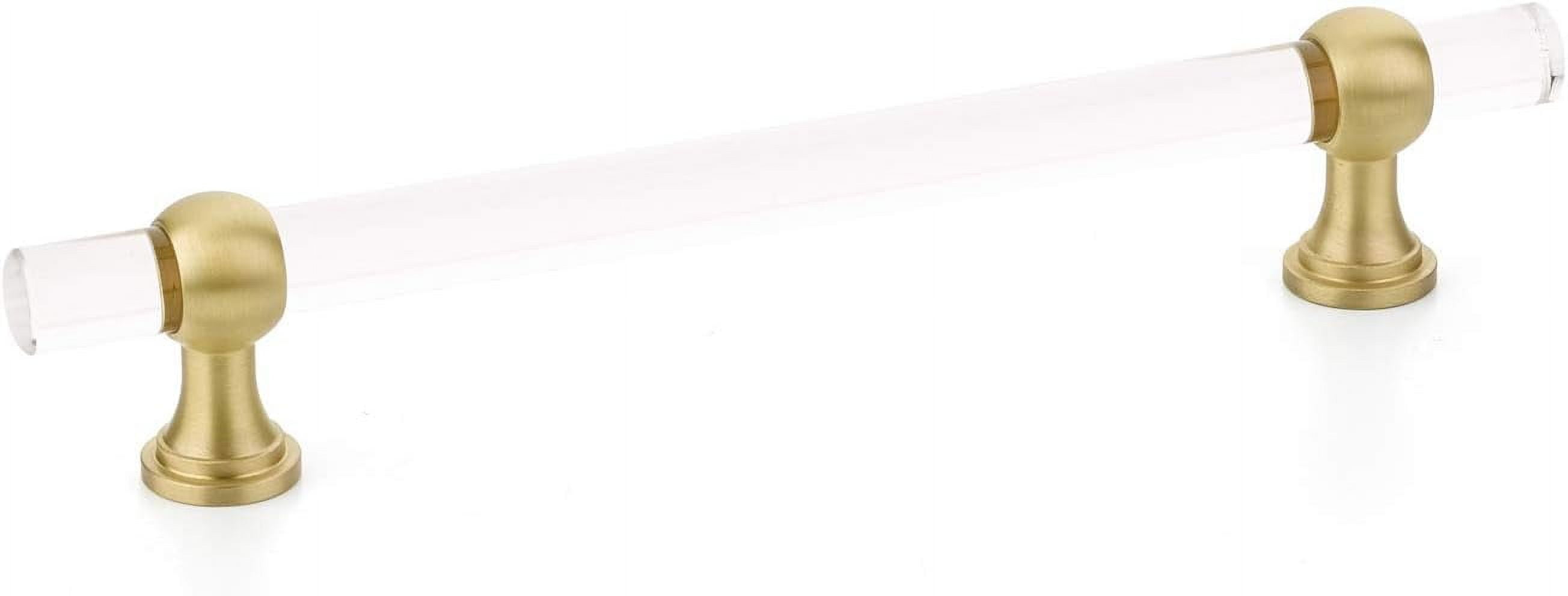 Lucite Transitional Brass Adjustable Drawer Pulls Lucite Clear Cabinet ...