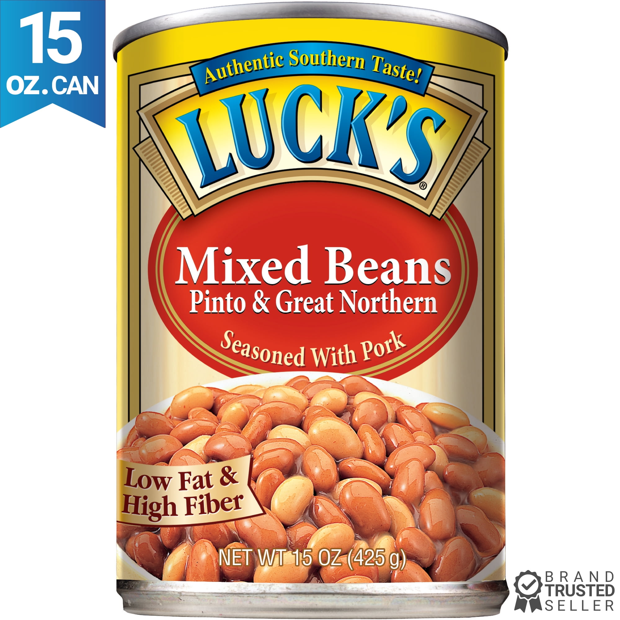 Luck's Southern Taste Mixed Beans (Pinto & Great Northern) Seasoned ...