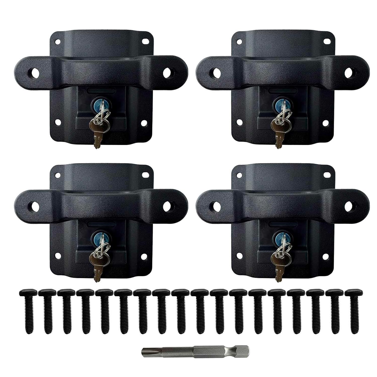 LuckLoop Truck Bed Tie Downs Anchors and Plates Compatible with 2015 ...