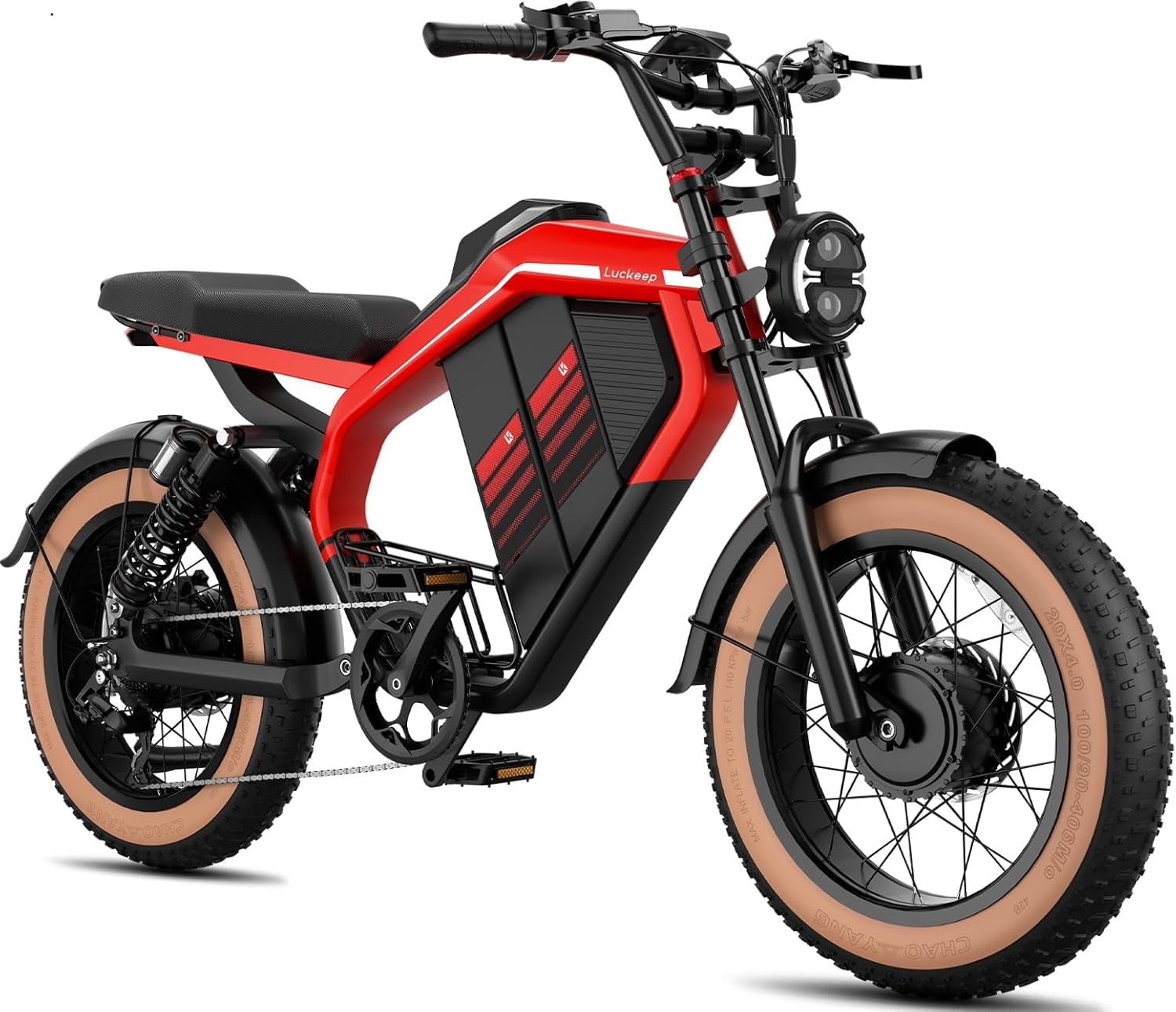 Luckeep M5 Ultra Electric Bike for Adults/Teen, 3000W Peak Dual Motor ...