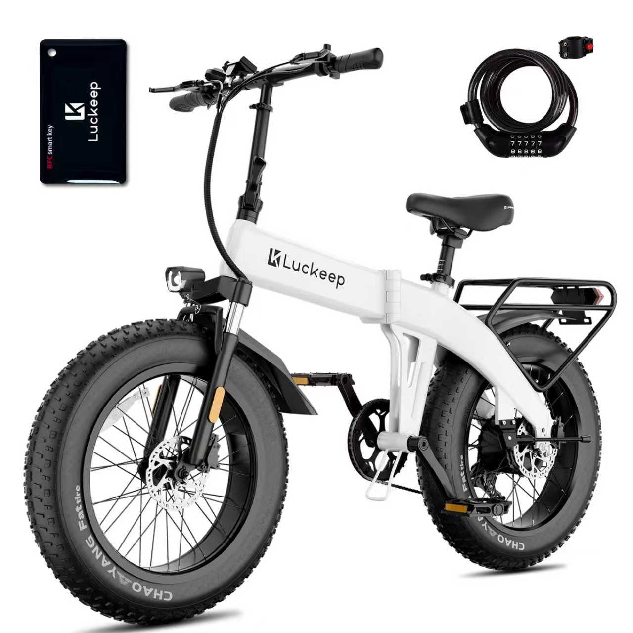 Luckeep X1 Lite Folding Electric Bike for Adults 1500W Peak Motor,28MPH ...