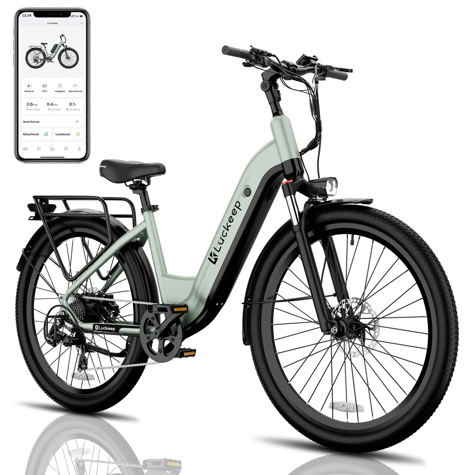 Luckeep X2 [Torque Sensor] Electric Bike for Adults 1200W Peak Motor ...