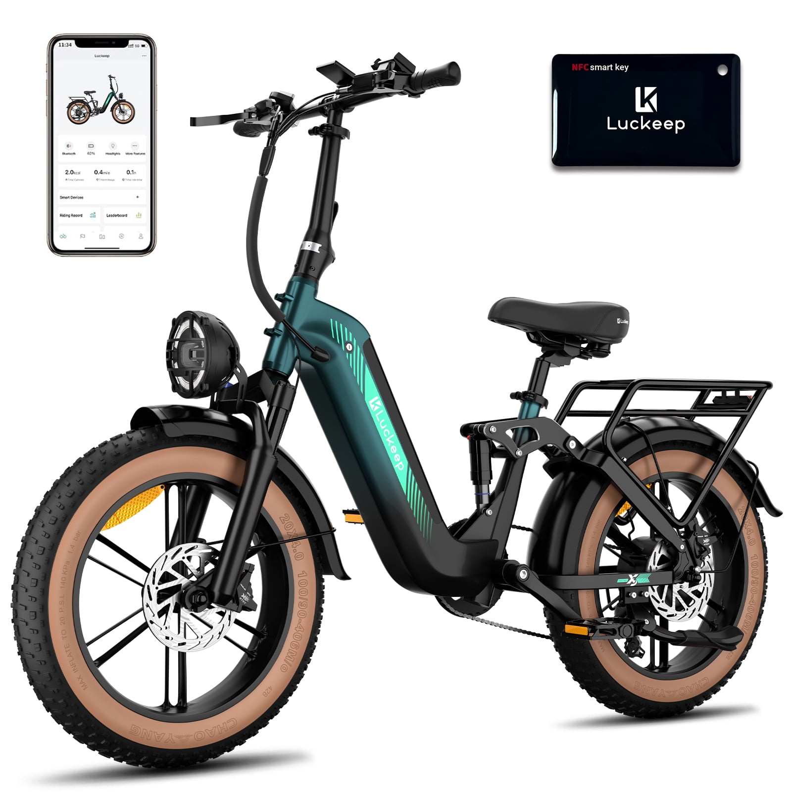 Luckeep X3 Electric Bike for Adults 750W, 48V 20AH Electric Bicycles ...