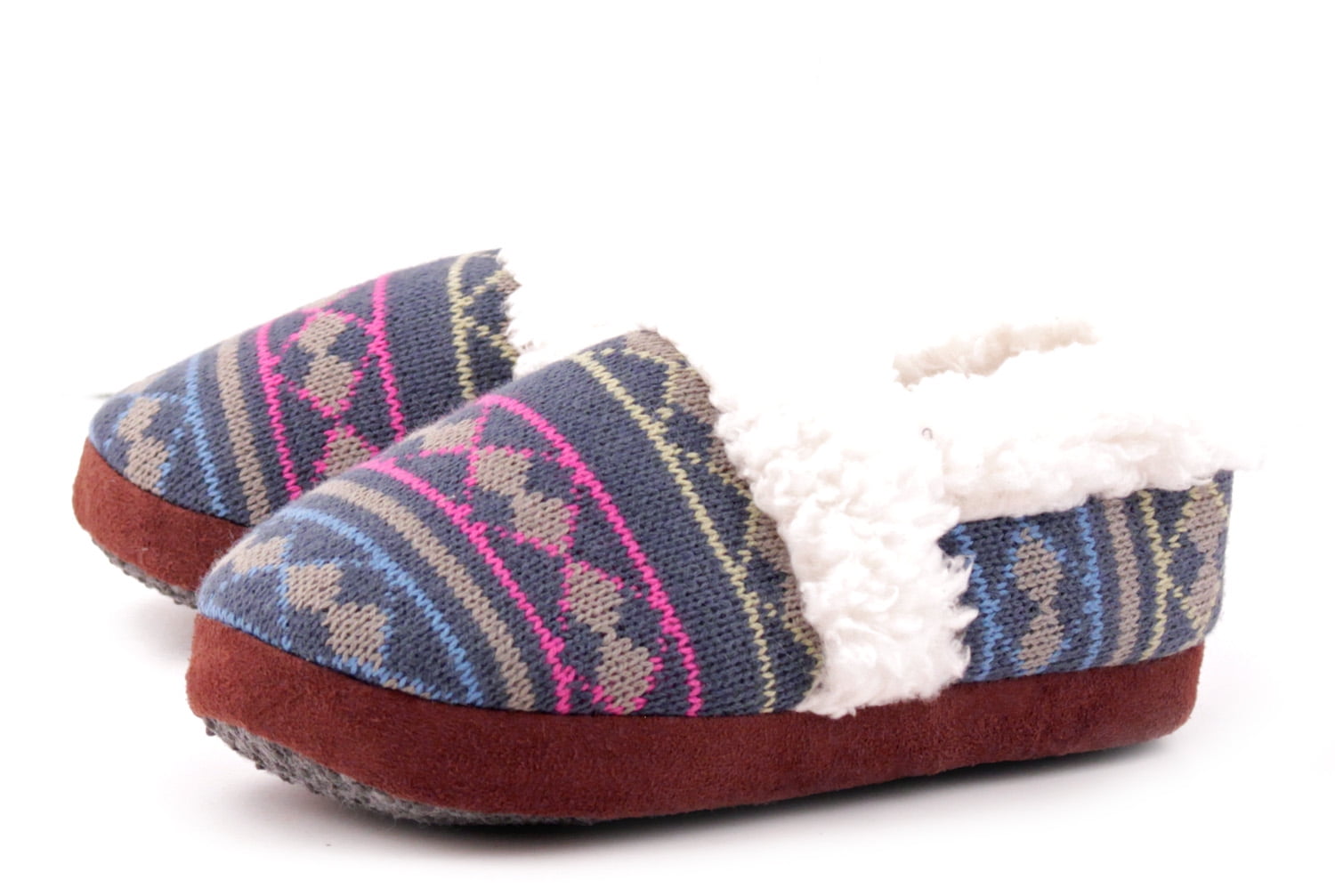 Luckers Women's Diamond Flow Pattern Slipper Boots In Blue - Walmart.com