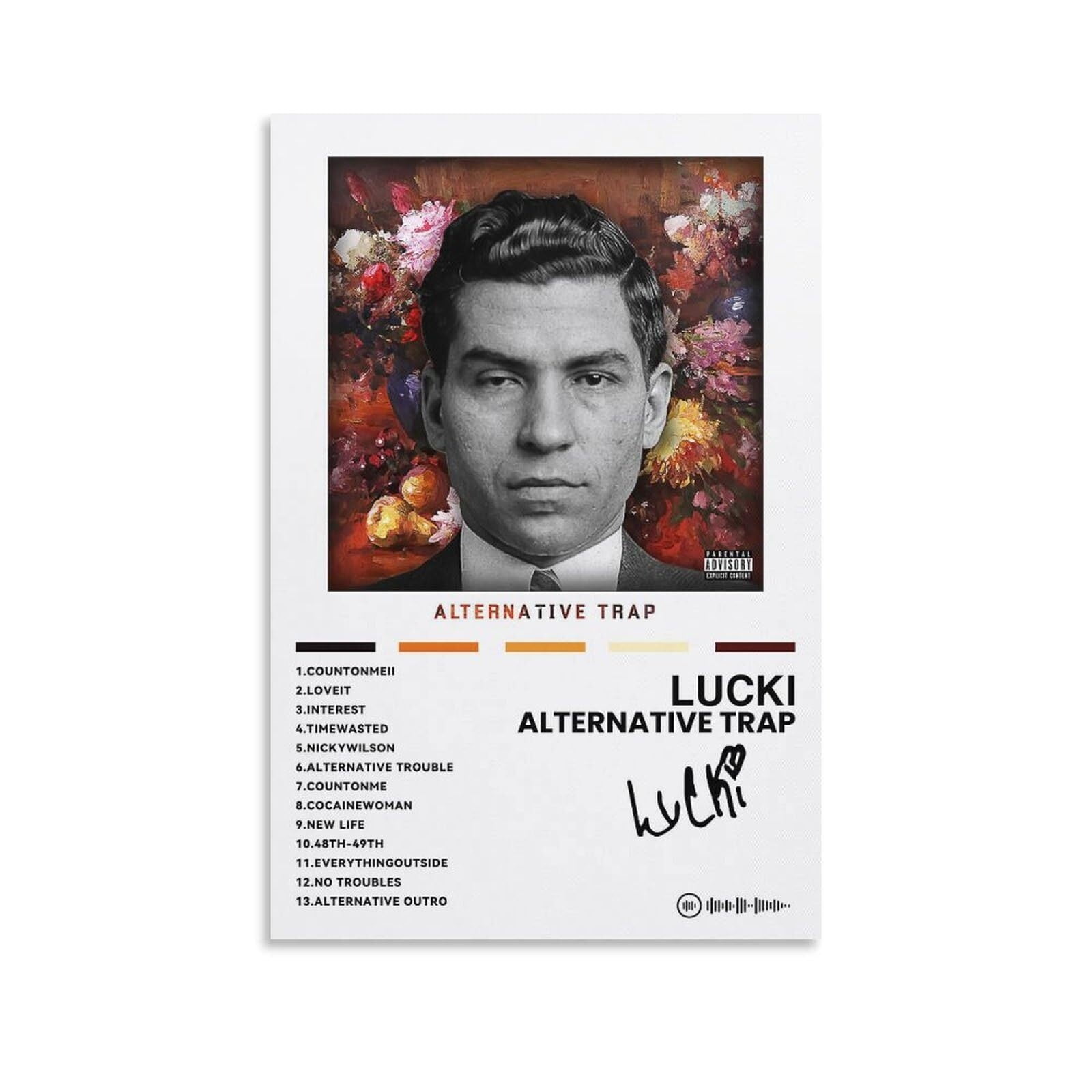 Lucki Alternative Trap Canvas Music Rap Poster Prints Canvas Wall Art ...