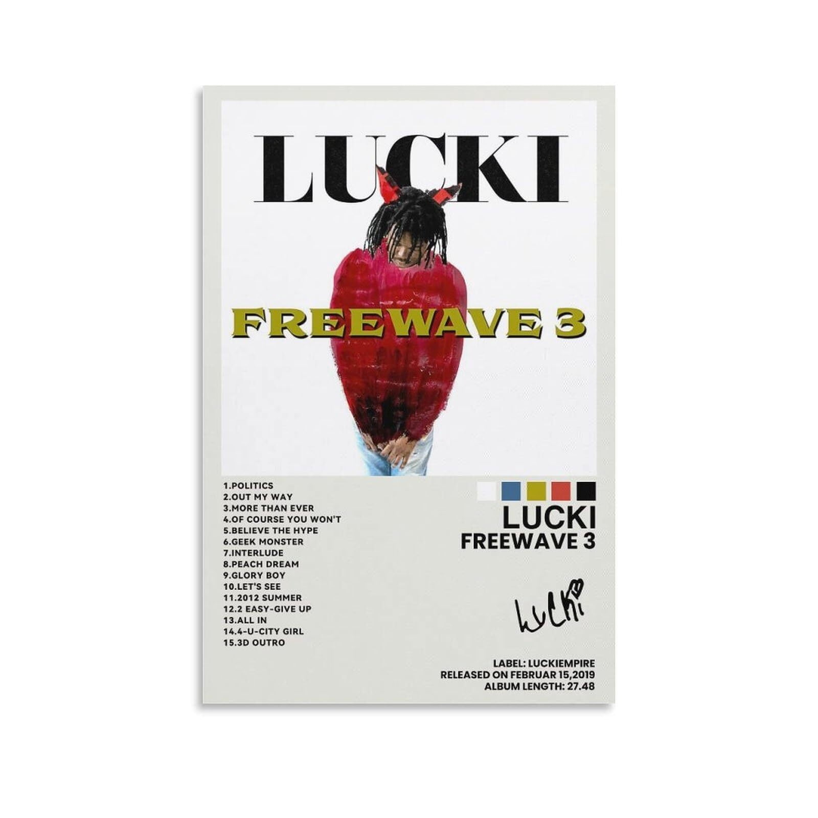 Lucki Freewave 3 Canvas Poster Wall Decorative Poster Prints Canvas ...