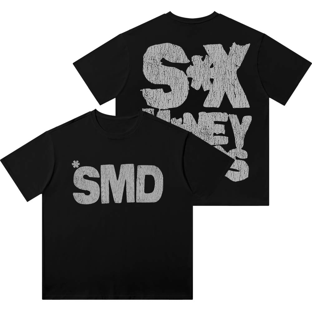 Lucki SMD Logo 2025 Tour Merch Unisex Cotton Short Sleeve Wash T-Shirts ...