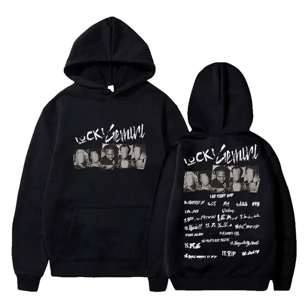 Lucki Tracklist Hoodies Gemini Tour Merch Hooded Sweatshirts Women Men ...