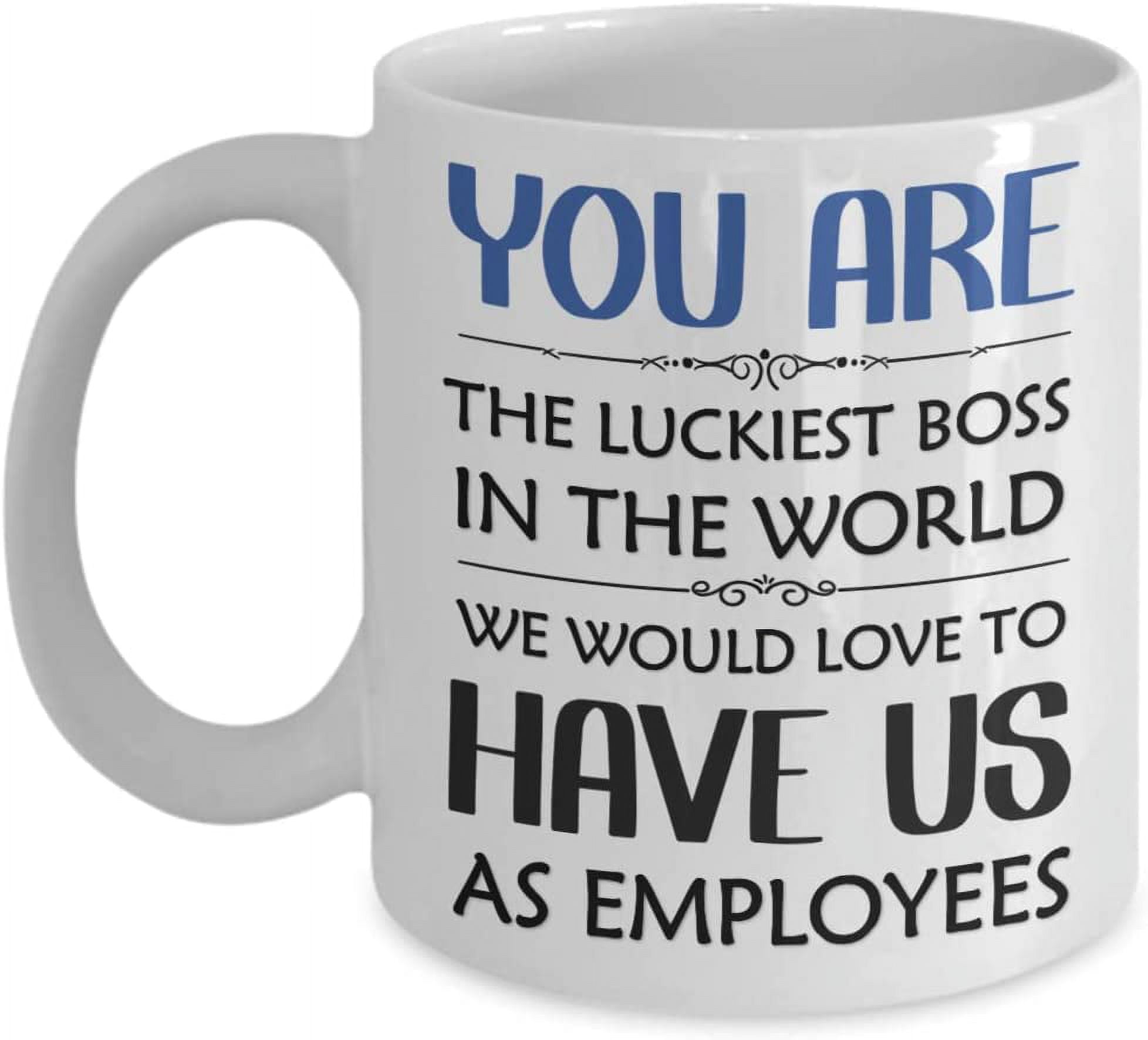 Luckiest Boss From Employees Gift | Funny Boss Gift | Boss Lady Boss ...