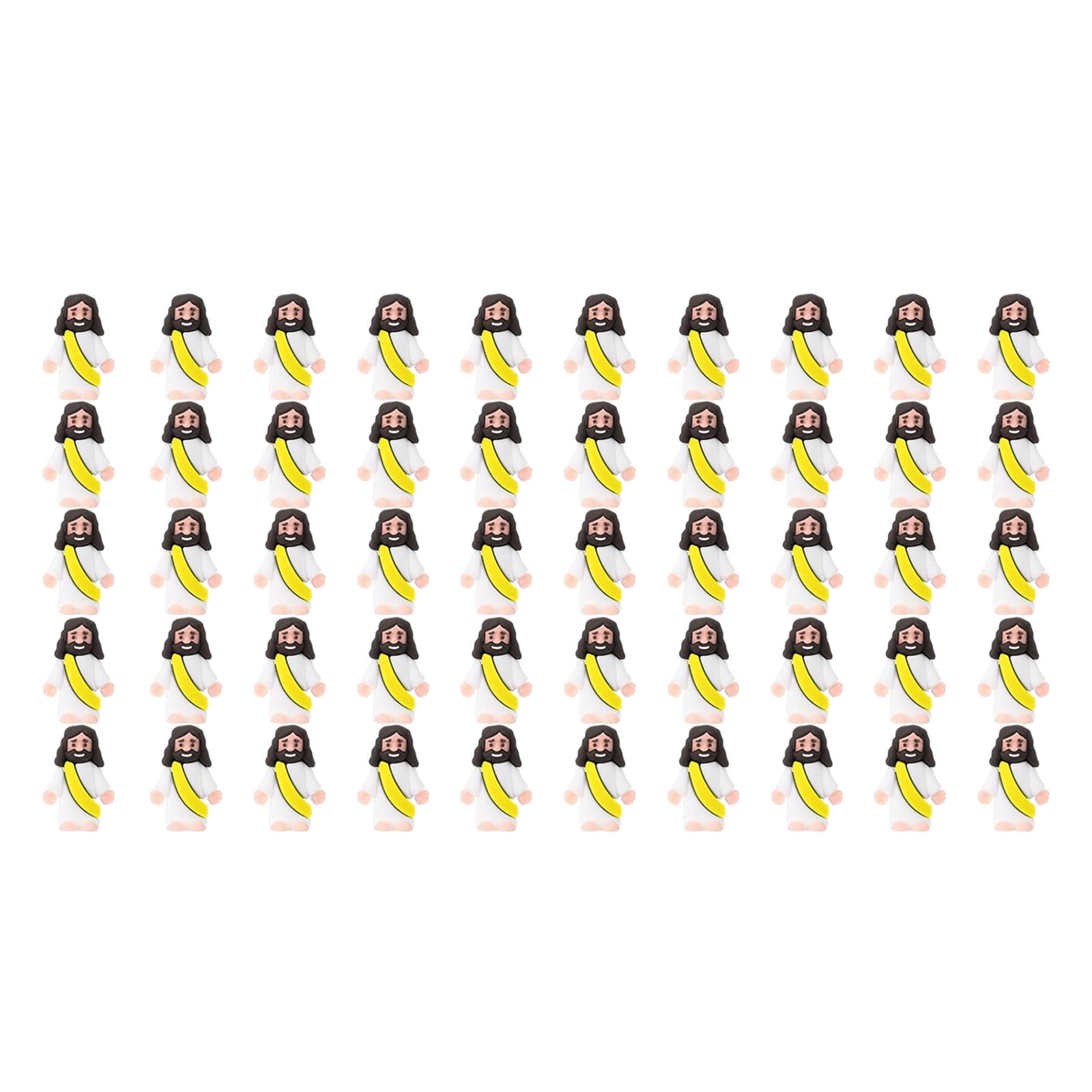 Luckky 100 Pack Mini Jesus Figurines Bulk Little Jesus Figures Toys ...