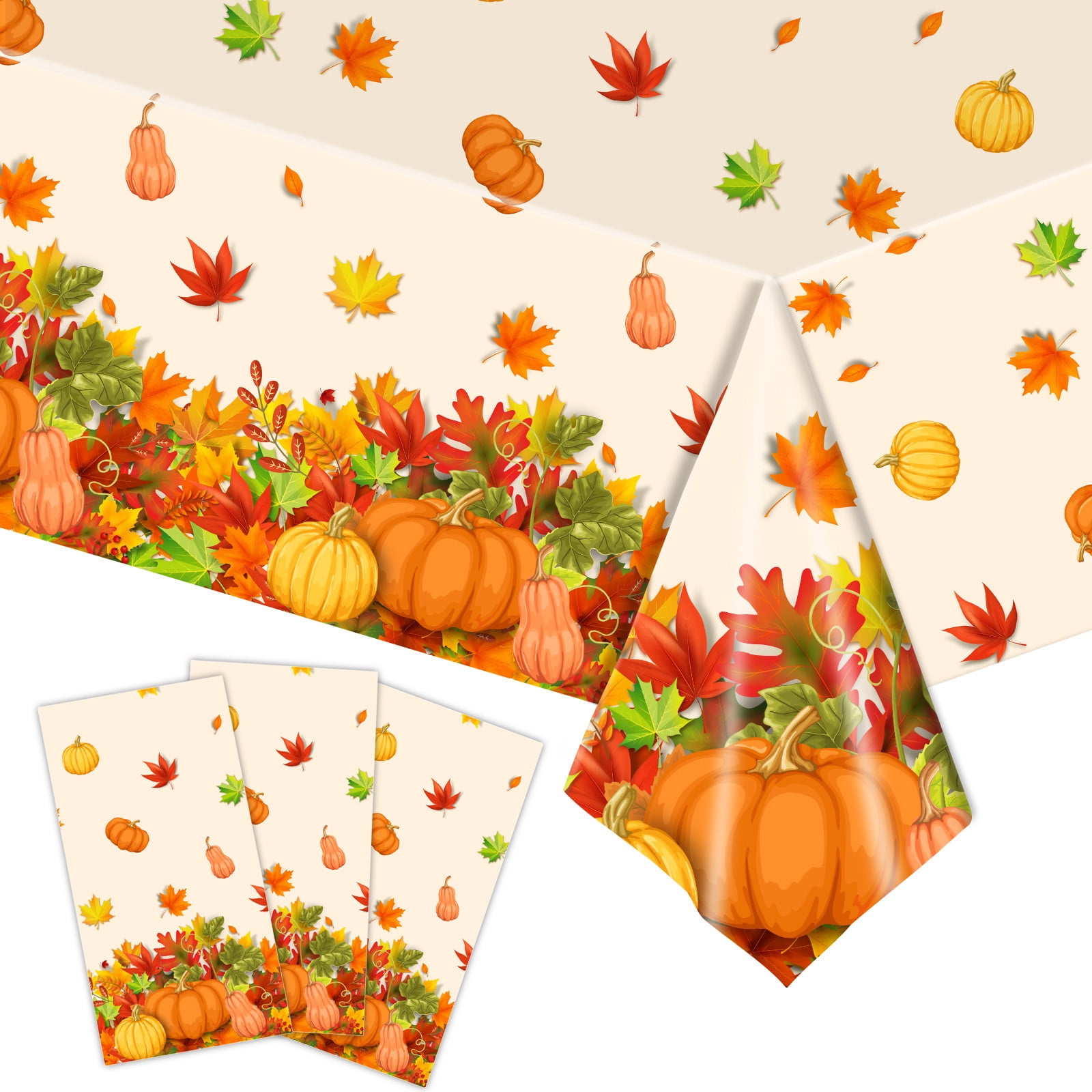 Luckky 133PCS Fall Party Decorations Kit Includes Pumpkin Harvest ...