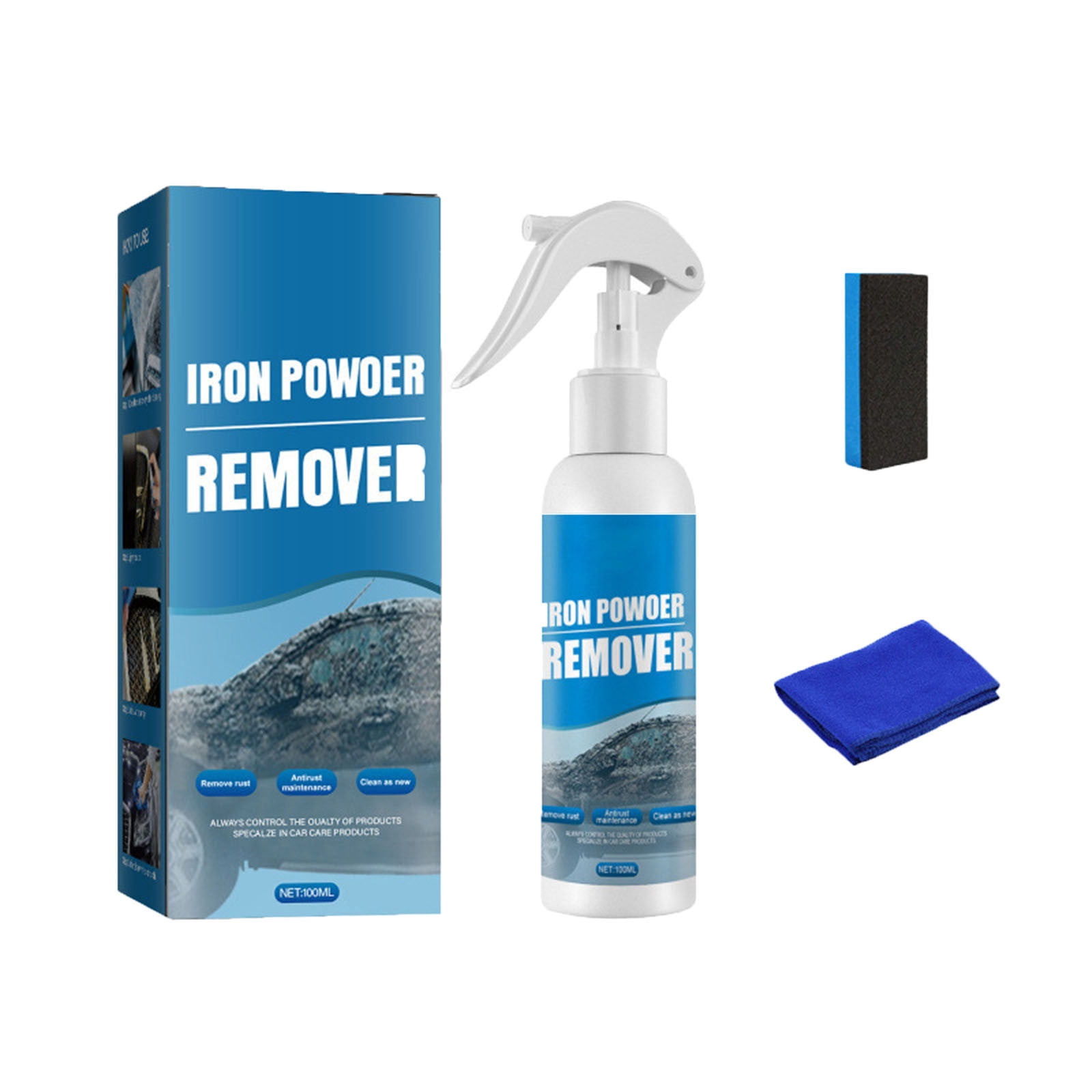 Luckky Automotive Rust Remover Spray,100Ml Car Iron Powder Cleaner ...