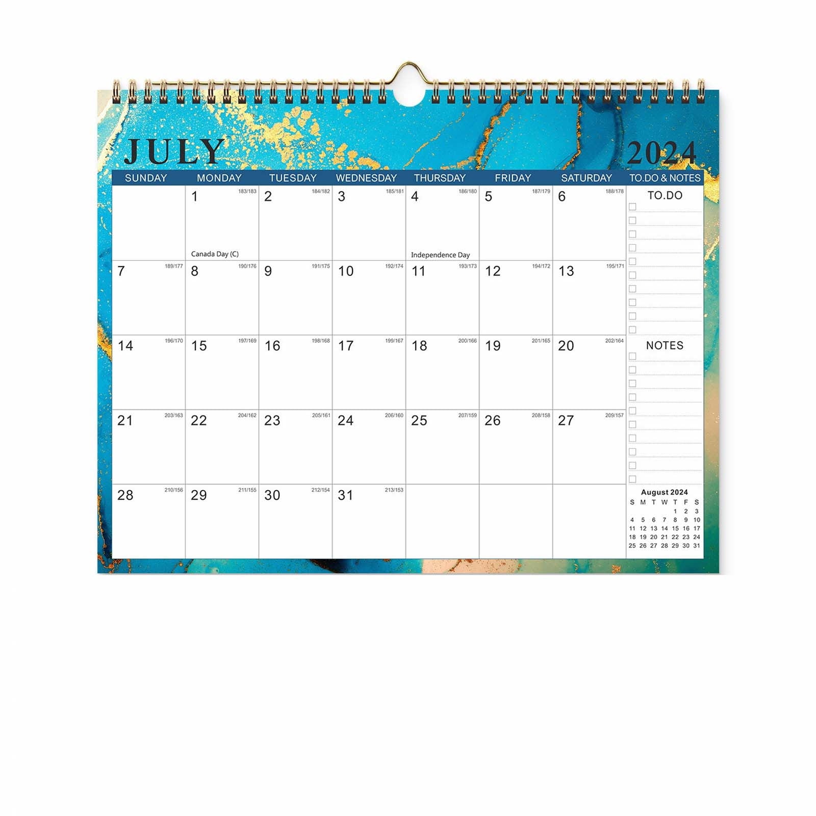 Luckky Calendar 2024-2025 - 18 Monthly Wall Calendar 2024-2025 from ...
