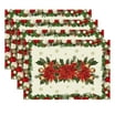 ZOCONE Set of 1 Christmas Placemats, Santa Claus Merry Christmas ...