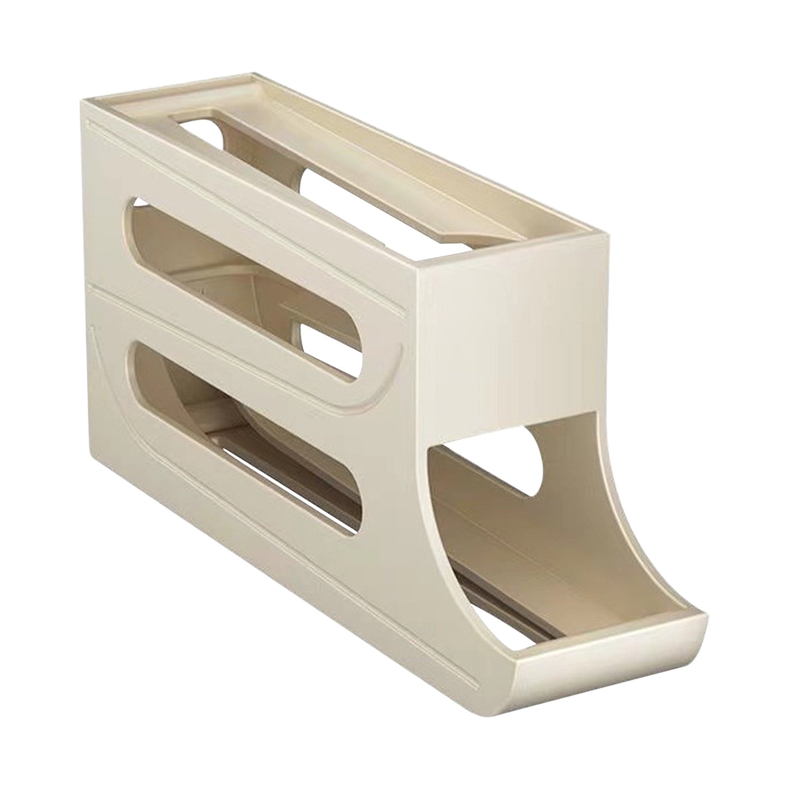 Luckky Egg Holder for Fridge,3 Tiers Auto Rolling Fridge Egg Organizer ...