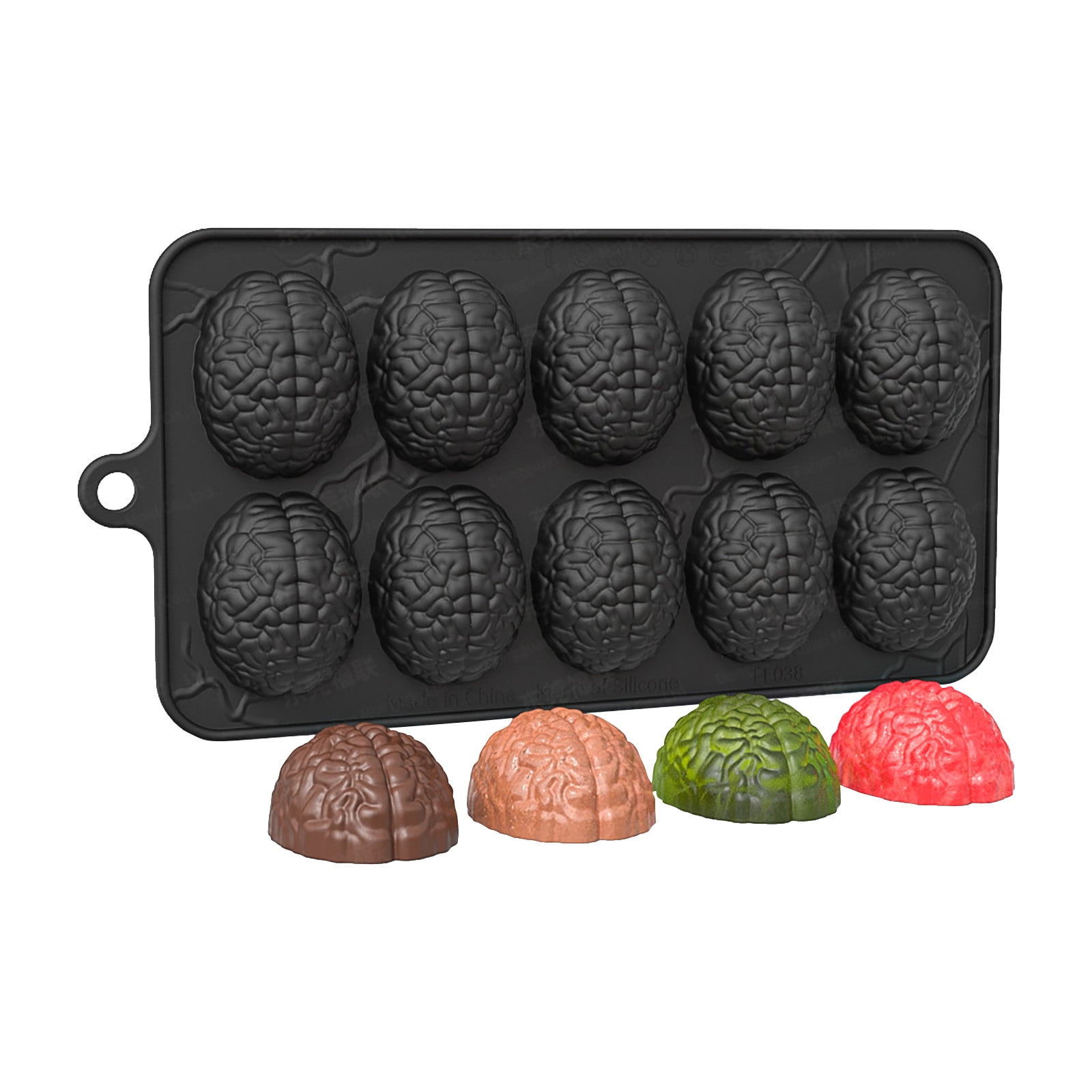 Luckky Halloween Silicone Brain Mold, Halloween Brain Chocolate Molds ...