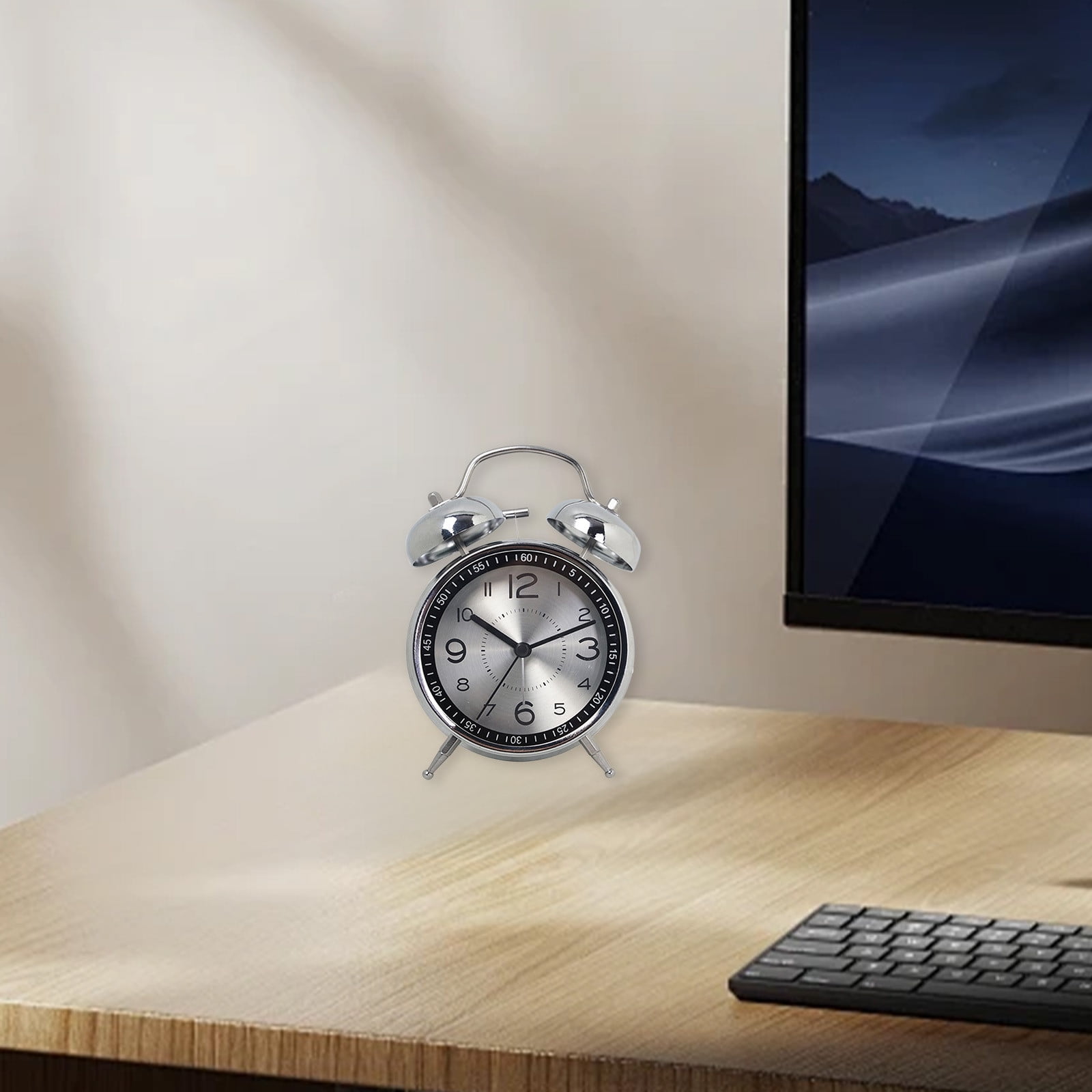 Luckky Loud Alarm Clock for Heavy Sleepers Adults, Metal Twin Bell ...