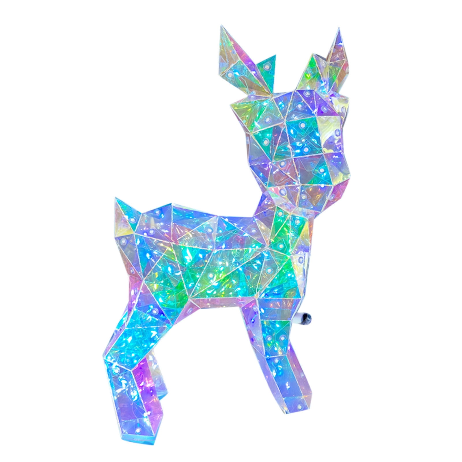 Luckky Prismatic Iridescent Christmas Deer, Christmas Deer Decor ...