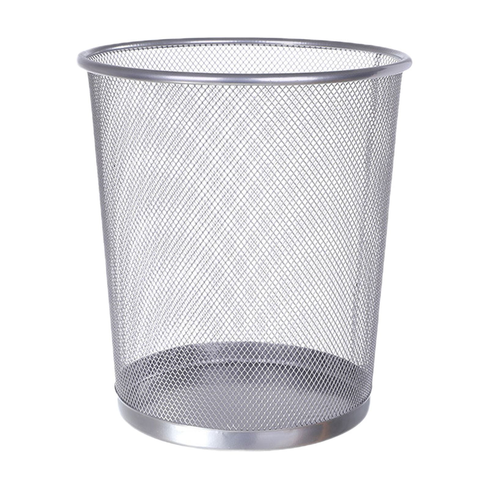 Luckky Small Trash Cans for Home or Office, 4.5 Gallon Silver Mesh ...
