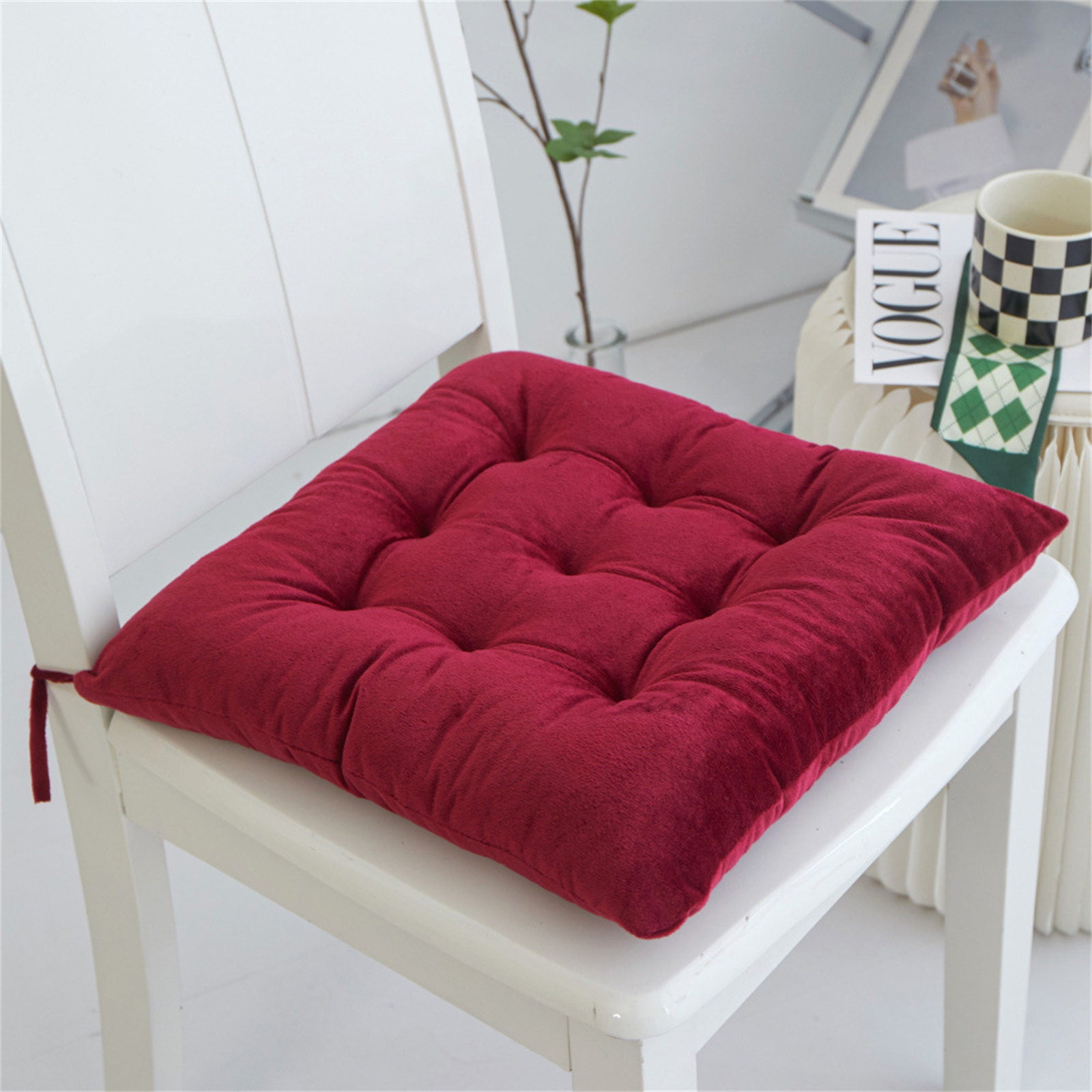 Luckky Square Seat Cushion Chair Pads for Kitchen Dining Chairs, Soft ...