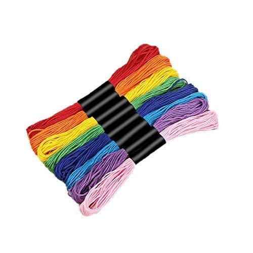 Lucknow Crafts Hand Embroidered Cotton Thread Skeins for Craft Projects ...